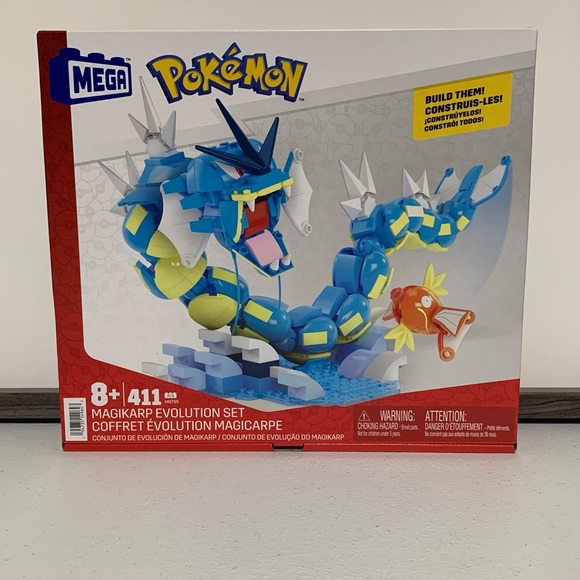 Mattel | Toys | Mega Pokemon Magikarp Evolution Building Setnew | Poshmark